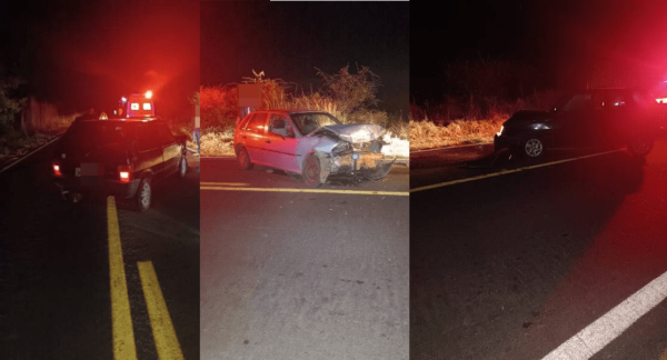 Acidente entre Fiat Uno e VW Gol deixa quatro feridos na BR-030, em ...